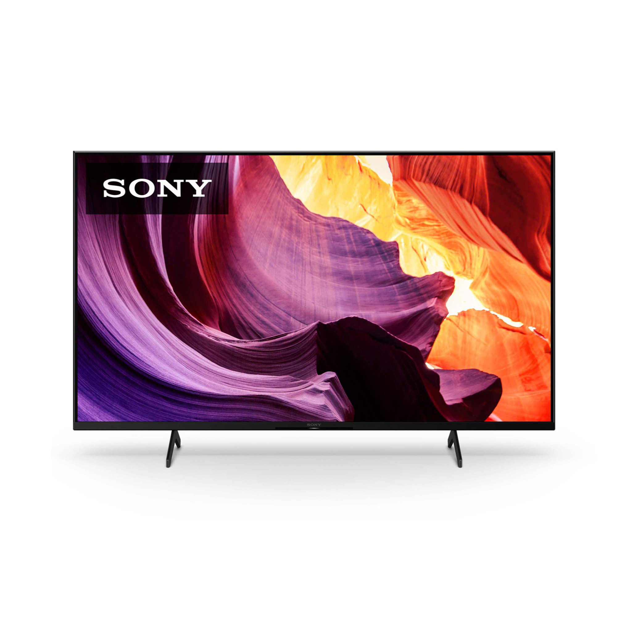 Sony KD43X80K 43-Inch LED 4K UHD Smart TV with Dolby Vision HDR (2022 Model) Bundle with HT-S100F 2.0 Channel Soundbar and 4K Cable (3 Items)