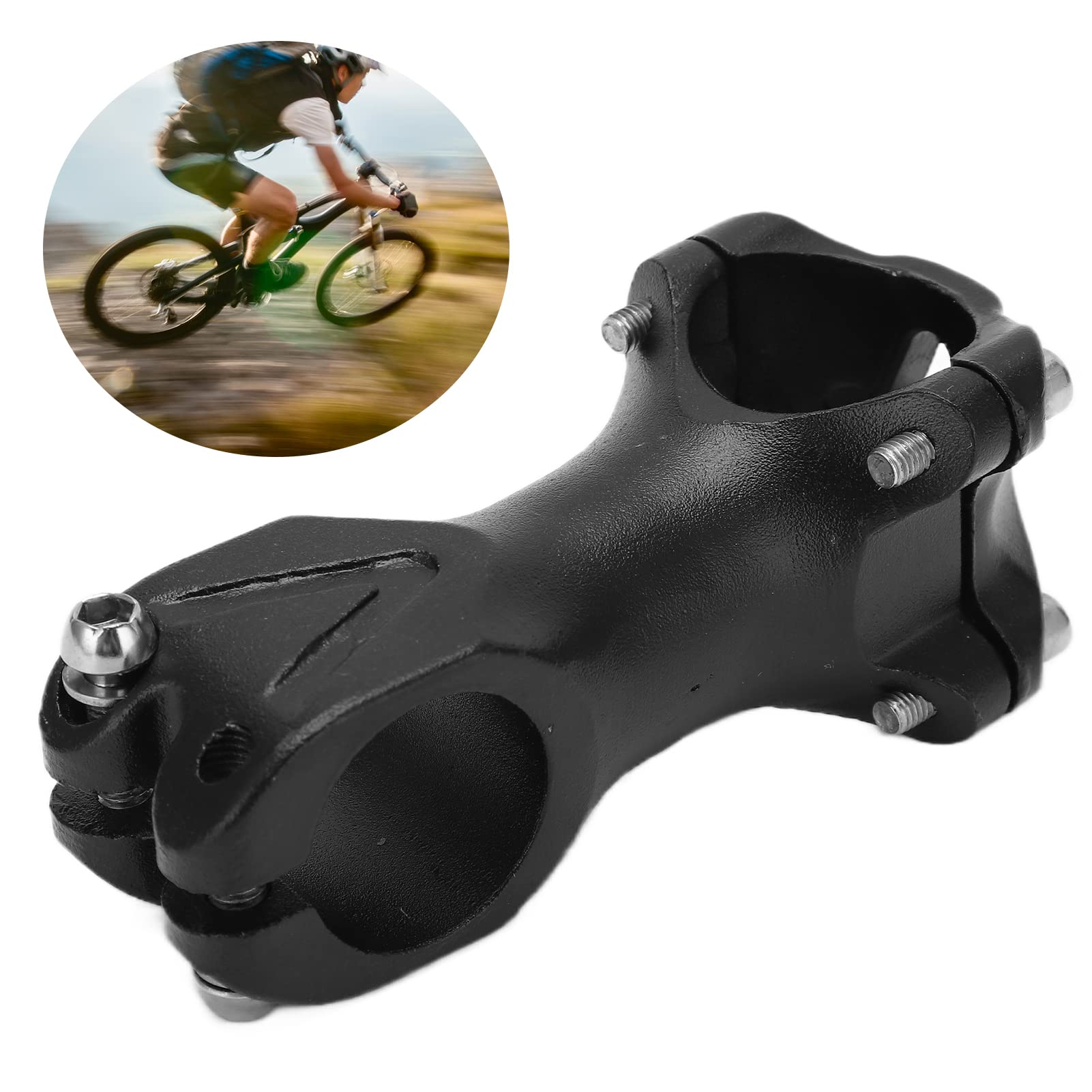 plplaaoo Stem 31.8 Adjustable Bike Stem, Handlebar Stem Aluminum Alloy Adjustable Short Handlebar Stem Riser,Bike Handlebar Stem 31.8mm,for Road Bikes Mountain Bikes, Bike Stem Bike Handlebar Stem