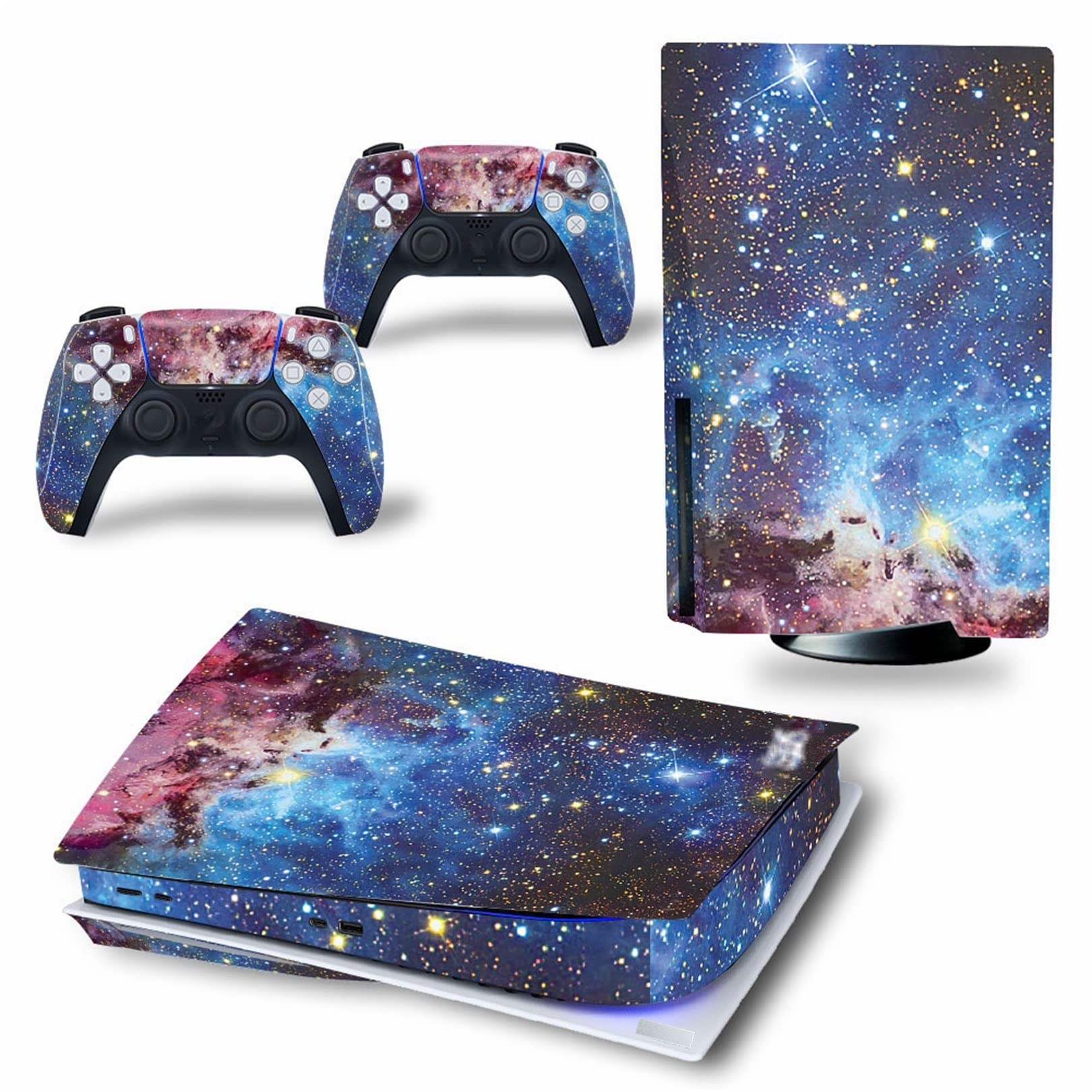 Top factory BUCEN for PS5 Skin Disc Edition & Digital Edition Console and Controller Vinyl Cover Skins Wraps Scratch Resistant, Compatible 17727 Anti Scratch (Size : Digital Edition)