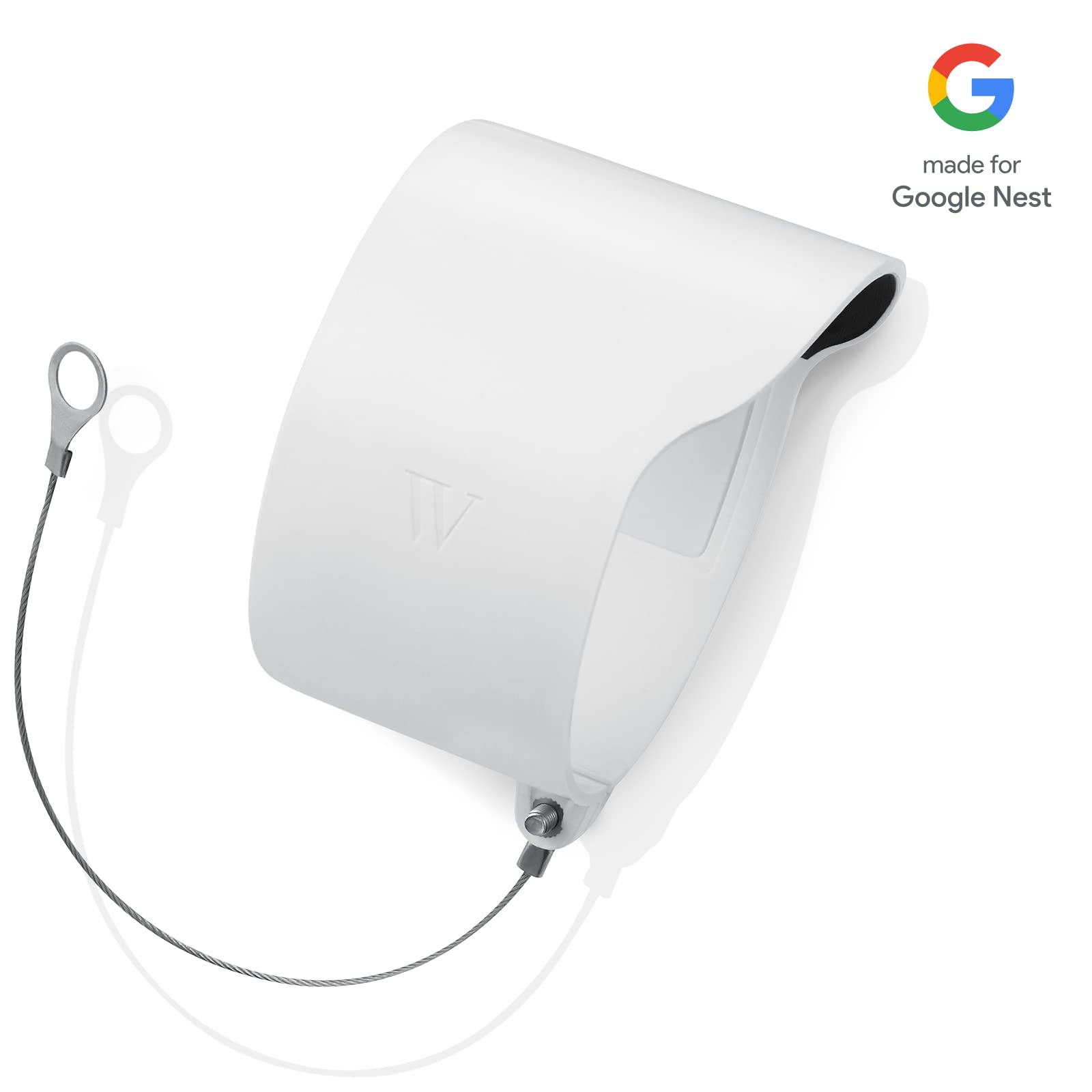 Wasserstein Bundle - 2-Pack Power Cable & Anti-Theft Mount Compatible with Google Nest Cam (Battery) - (Nest Cam NOT Included)