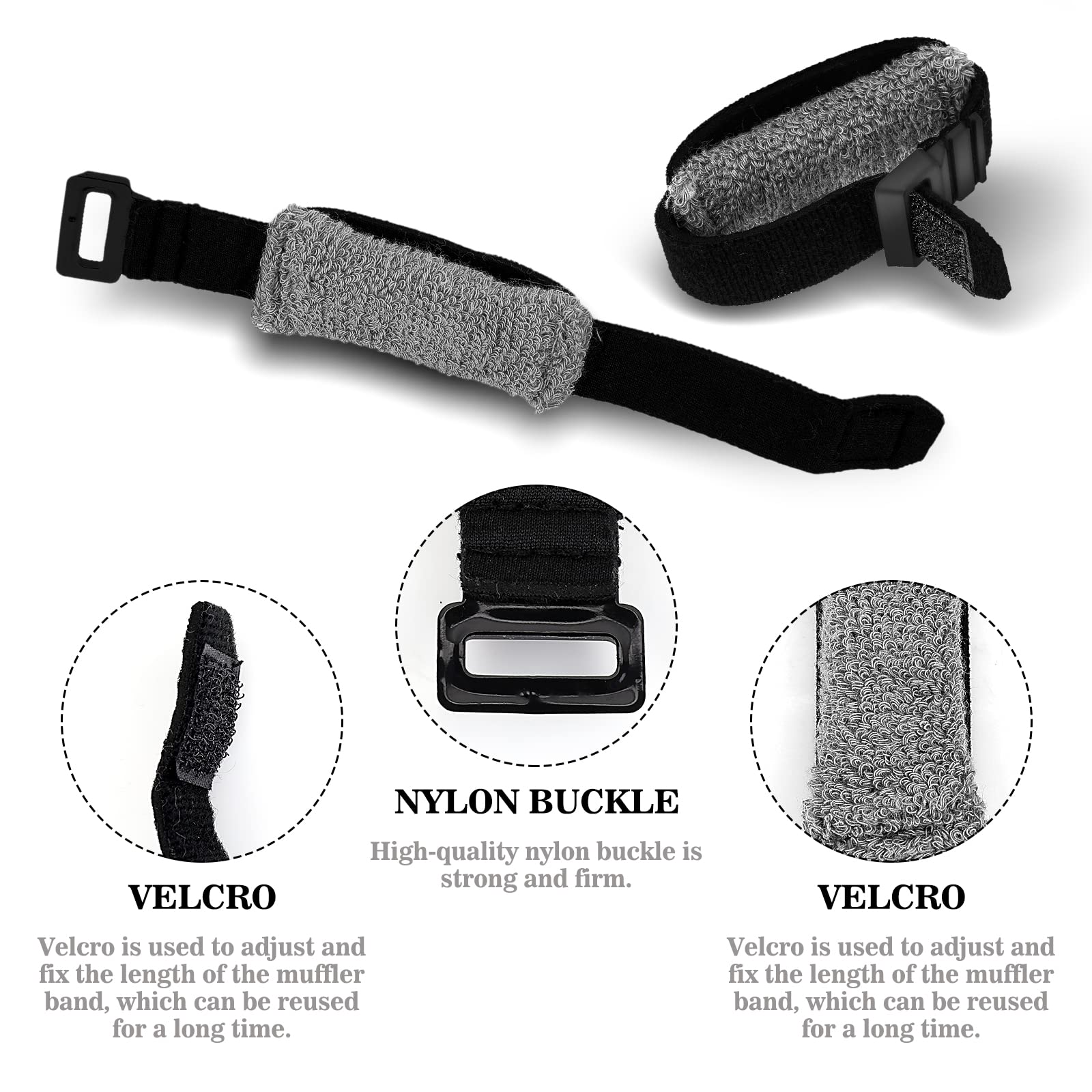 Thinp 2 Pieces Guitar String Mute Dampener, Guitar Wraps Guitar String Cover Tape, Adjustable Bass Mute Silencer, Fretboard Muting Straps, Musical Instrument Accessories