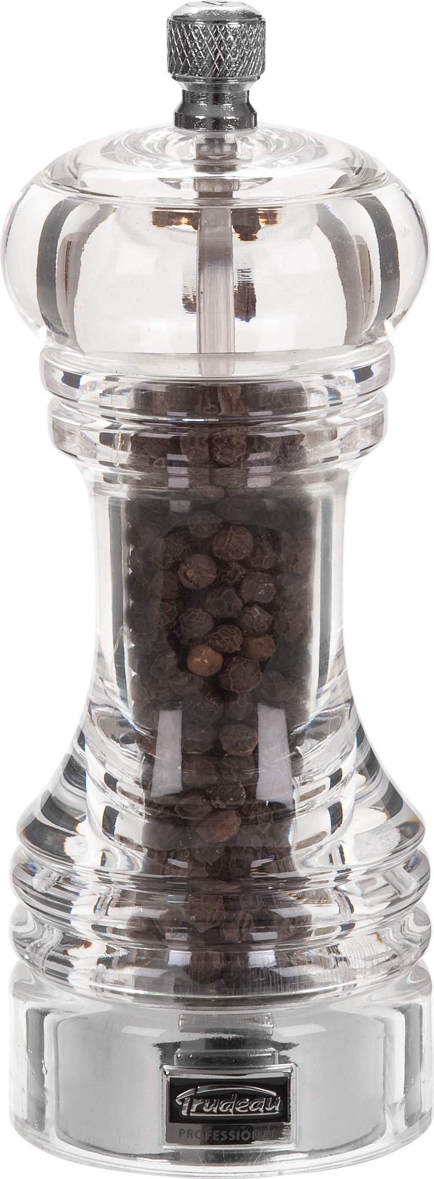Trudeau Acrylic 6 Inch Professional Pepper Mill