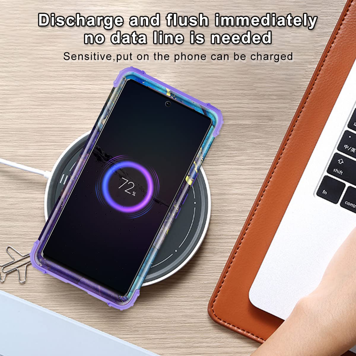 Rancase Compatible with Google Pixel 6 Pro Case,Three Layer Heavy Duty Shockproof Protection Hard Plastic Bumper +Soft Silicone Rubber Protective Case for Google Pixel 6 Pro Case,Purple