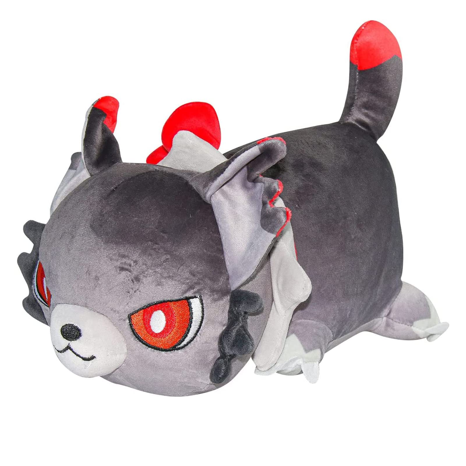 Wolf Dog Cat Stuffed Mee-Meow Animal Plush,Cat Food Plushies Cat, Cute Anime Cartoon Cat Stuffed Animal Figure Toy Plush Pillow Gift for Kids and Festival Gift