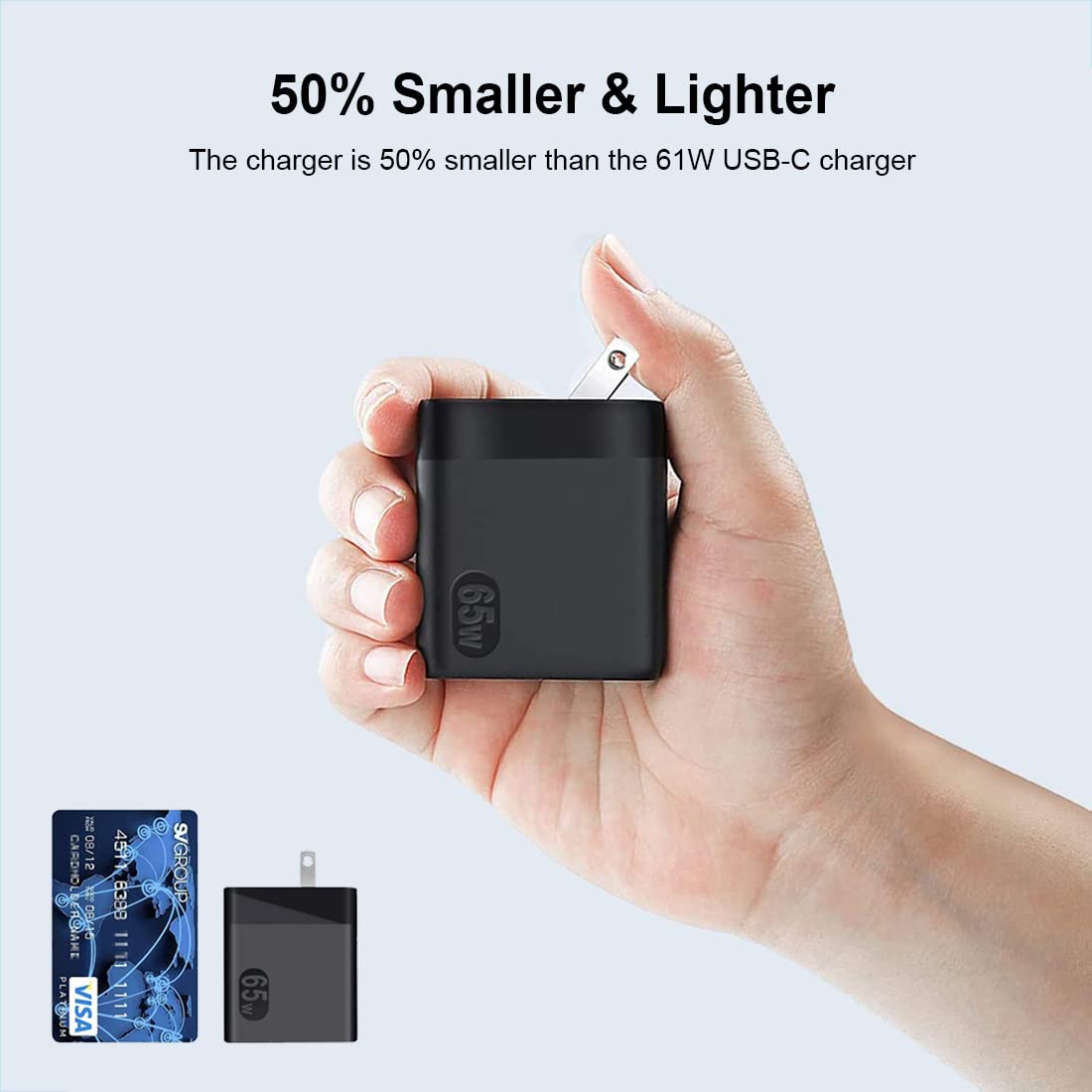 USB C Charger for Steam Deck Charger 65W 45W, Type-C PD 3.0 Fast Charger Power Adapter for Steam Deck/Nintendo Switch/Xbox /PS5 /Tablet/Laptop/Phone, Foldable USB-C Wall Adapter with 6ft C-C Cable