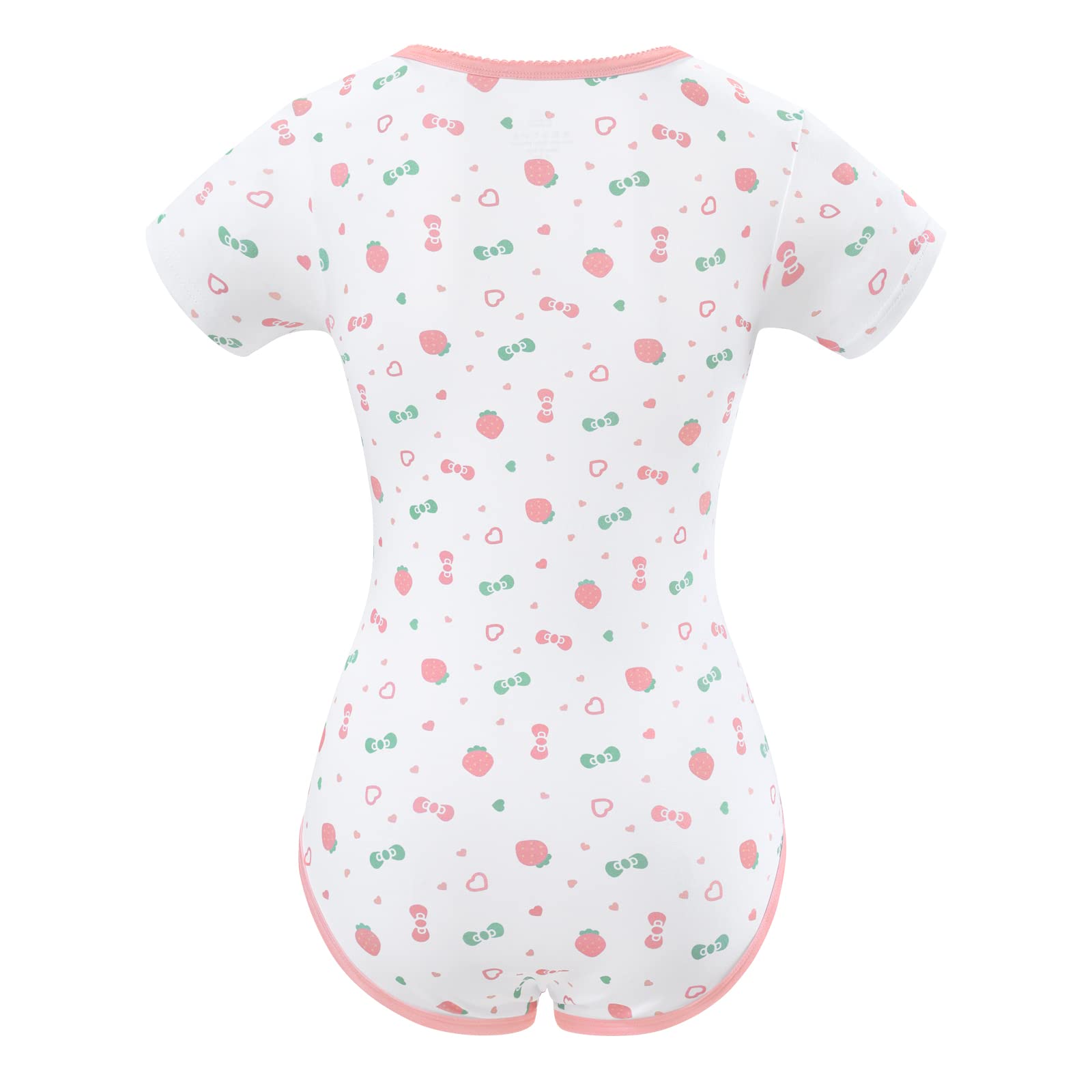 Littleforbig Cotton Romper Onesie Pajamas Bodysuit - Baby Berries Onesie M