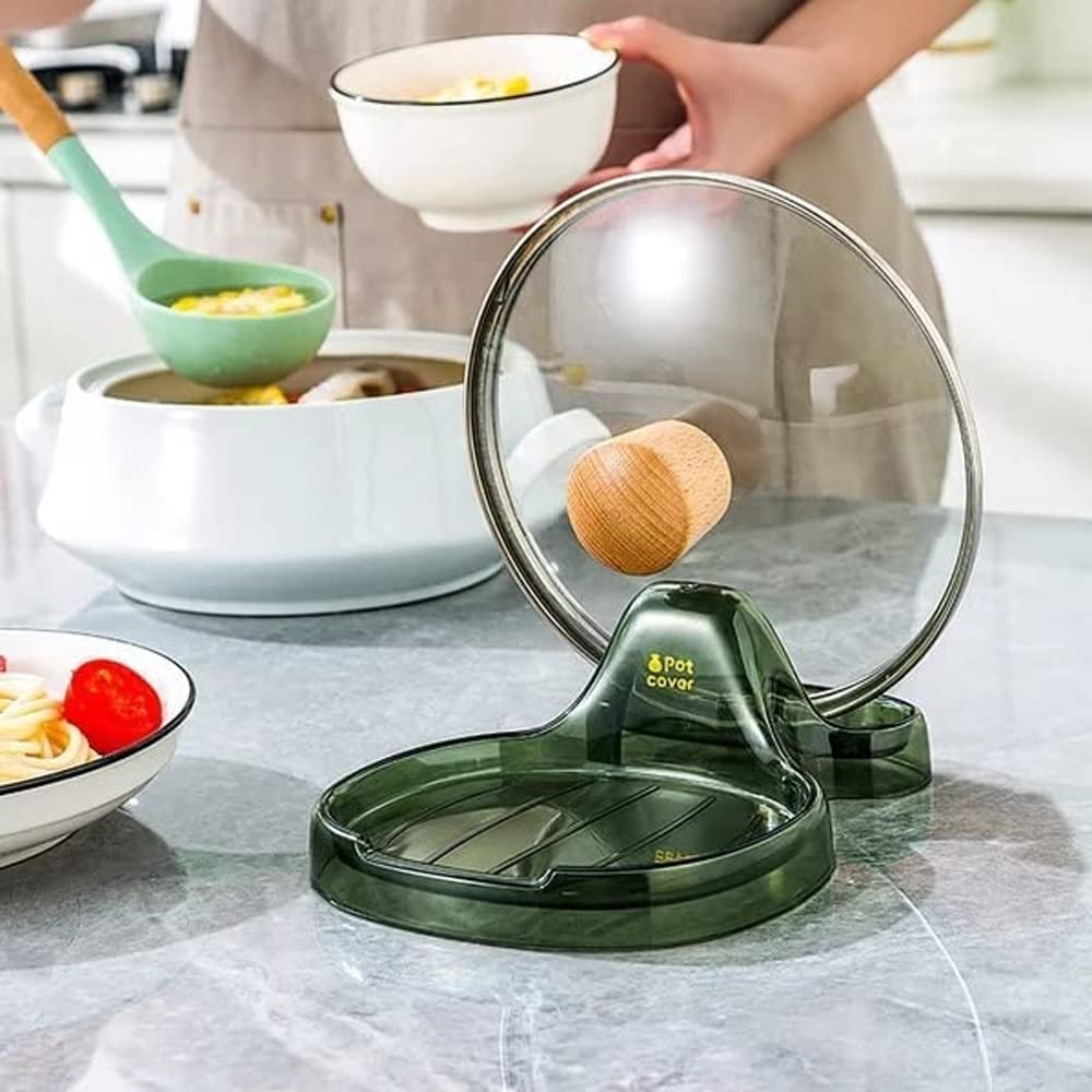 Multifunction Kitchen Spatula Rack, Versatile Pot Lid Ladle Holder, Heat-Resistant Cooking Spoon Holder, Spoon and Lid Rest, Kitchen Spoon Rest/Spoon Holder for Stove Top (3Pcs)