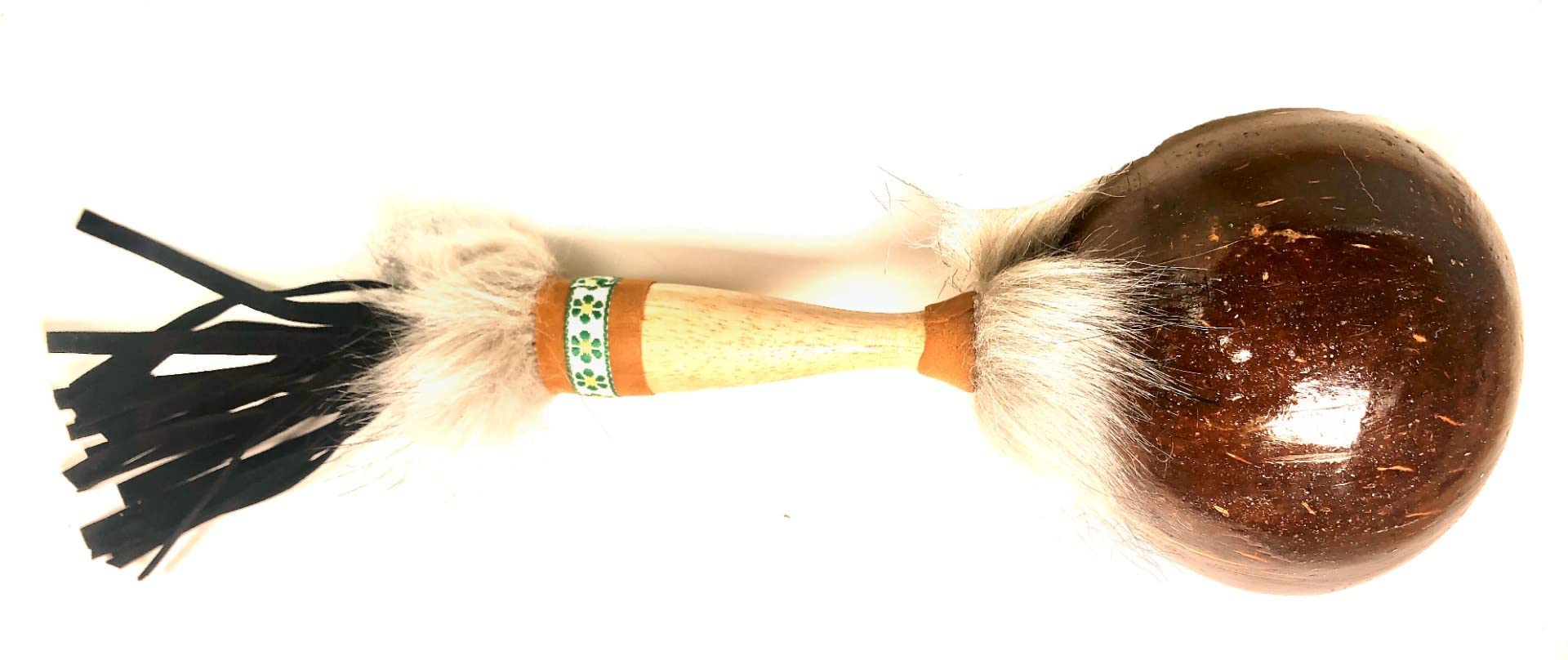Shaman Maraca - Rainforest Coconut Witch doctor Tribal Ritual Shaker Ceremonial Rattle