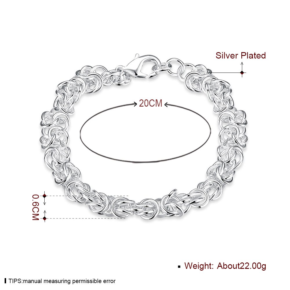 NABTYJC Sterling Silver Double Rolo Link Chain Bracelet 8" For Men or Women Teens, DIY Jewelry