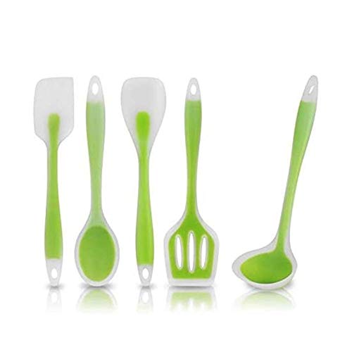 LMMDP Food Grade Silicone Cooking Tools Accessories Heat-Resistant Kitchen Utensil Set Non-Stick Spatula Ladle Spoon