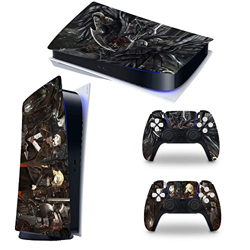 PlayStation 5 Skin Set – Blood Killer - HD Printing Vinyl Skin Cover Protective for PS5 Standard Edition Console and 2 PS5 Standard Edition Controller