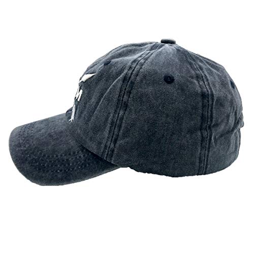 LOKIDVE Women's Mom Life Dad Hat Embroidered Distressed Denim Baseball Cap