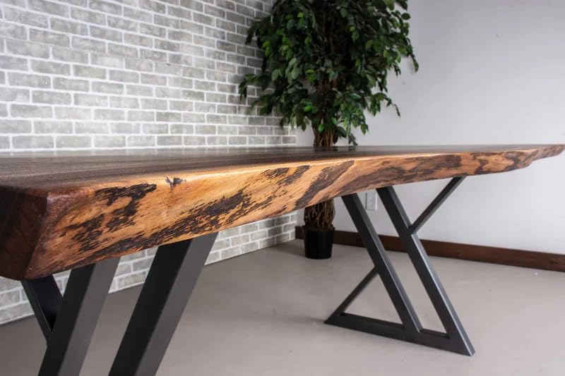 Live Edge Dining Table Epoxy Dining Table Living Room Table for 2, 4, 6, 8 Resin Coffee Table Epoxy Table Top End Table Bar Counter Wall Art Home Décor (without Stand, 36 x 20 Inches)