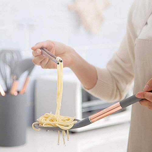 LMMDP Silicone Kitchenware Non-stick Cookware Cooking Tool Spatula Ladle Egg Beaters Shovel Spoon Soup Kitchen Utensils Set