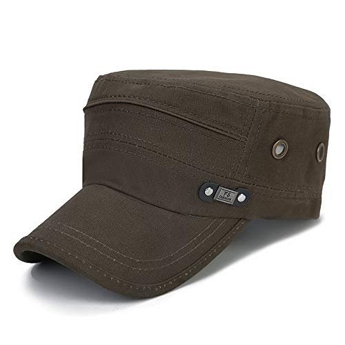 MissFun Military Style Distressed Washed Cotton Cadet Army Caps ArmyGreen