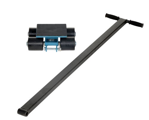 Vestil SSKT-3 Steerable Machinery Skate with 4 Nylon Roller, Steel, 11-1/2" Length, 8-1/2" Width, 4-1/2" Height, 3 Ton Capacity