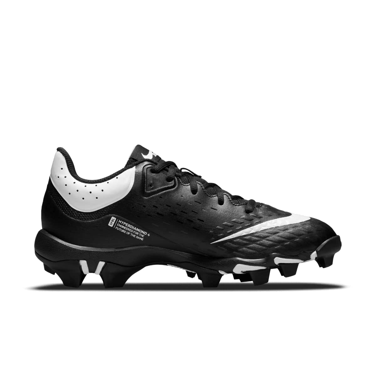 Nike Hyperdiamond 4 Keystone Molded Softball Cleats Black | Black | White Size 8 Medium
