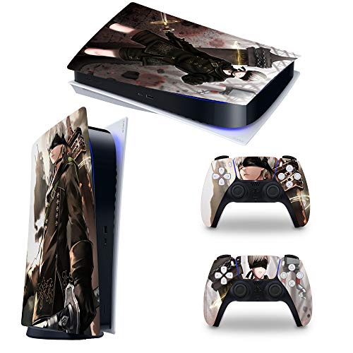 playstation 5 Skin Set – Girl Game 16+ - HD Printing Vinyl Skin Cover Protective for PS5 Console and 2 PS5 Controller ( Only fit PlayStation 5 regular)