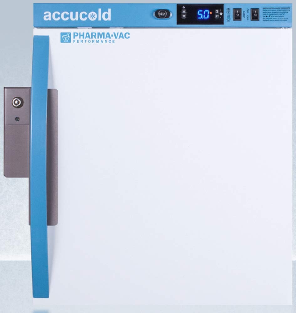 Summit Appliance ARS1PV Pharma-Vac Performance Series 1 Cu.Ft. Compact All-refrigerator for Vaccine Storage with Auto Defrost, Factory-installed Lock, Digital Thermostat, White
