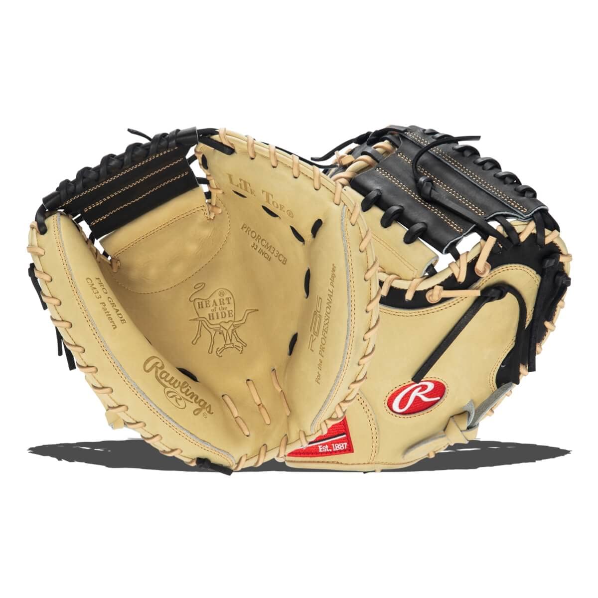 Rawlings Heart of The Hide R2G 33" Baseball Catcher's Mitt: PRORCM33CB PRORCM33CB Right Hand Thrower