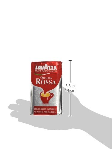 Lavazza Qualita Rossa, 8.8 oz Brick, Ground (Pack of 3)