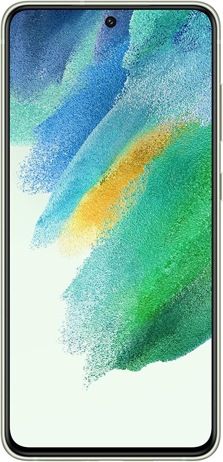 SAMSUNG Galaxy S21 FE G9900 5G 256GB 8GB RAM Factory Unlocked (GSM Only | No CDMA - not Compatible with Verizon/Sprint) International Version | Bundle w/Wireless Charger – Olive