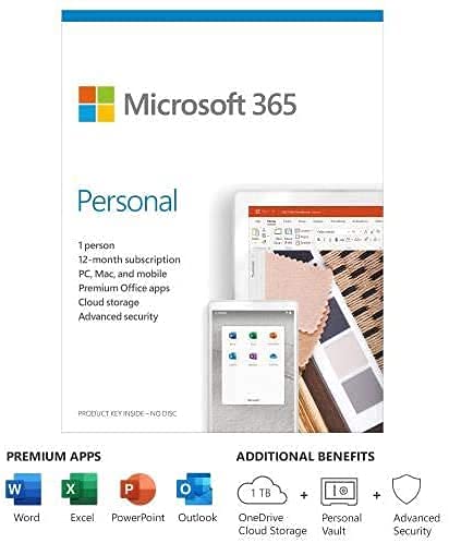 Microsoft Surface Pro 7 12.3" Intel Core i3 4GB RAM 128GB SSD Platinum 365 Personal 1 Year Subscription for 1 User