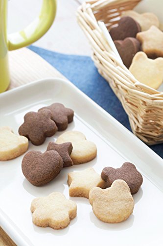 Simomurakihan Cookies & Vegetable Cutters 4pcs (Flowers, Stars, Hearts, Bear) 20830