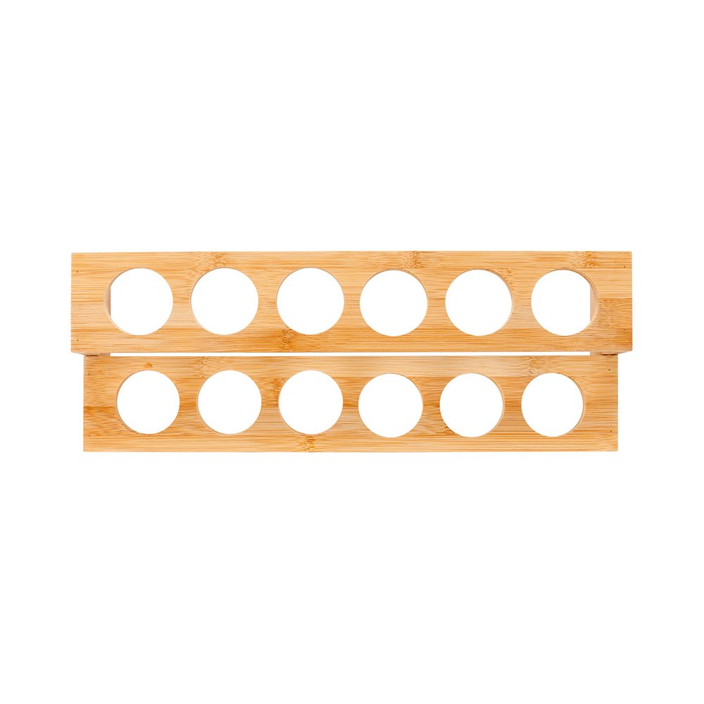 Restaurantware Multi Level Food Cone and Sushi Hand Roll Display Stand: Perfect for Restaurants Catered Events and Buffets - Holds 12 Cones - Made from Organic Bamboo - 1ct Box