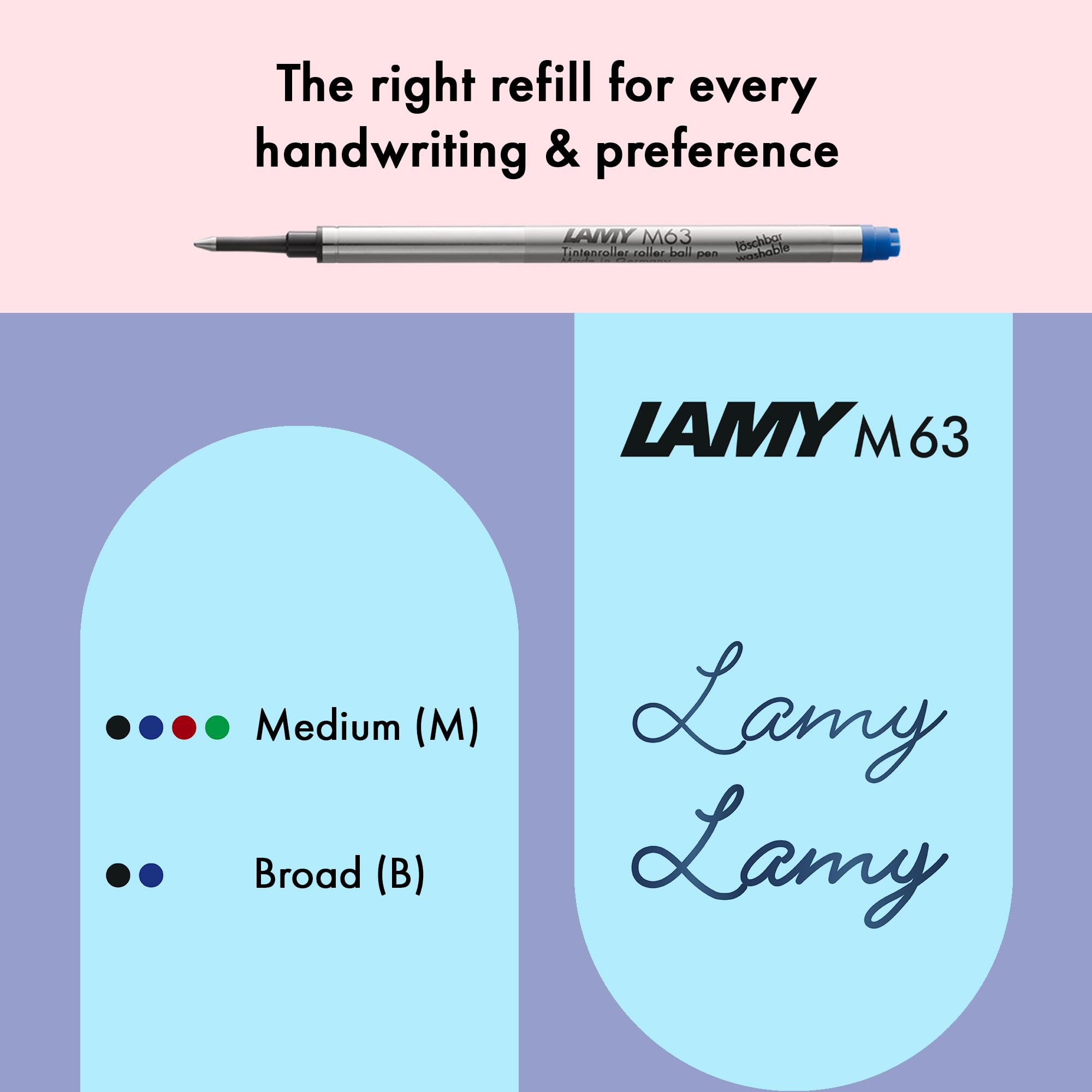 Lamy AL-star black purple - Rollerball Pen pen with transparent, ergonomic grip & line width M - lightweight aluminum body - including rollerball refill M 63 in black