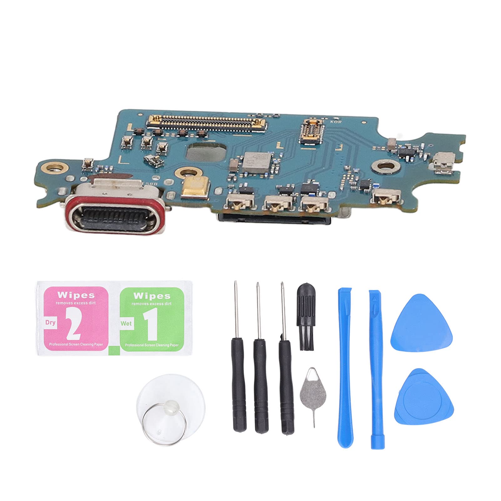 USB Port Flex Cable, Replacement PCB Material Stable Charger Dock Board Cable for Cellphones (S906B European Version)