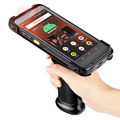 MUNBYN Rugged Tablet, 10.1 inch Windows 10 Pro Rugged Tablet and 2023 Android Barcode Scanner with Pistol Grip