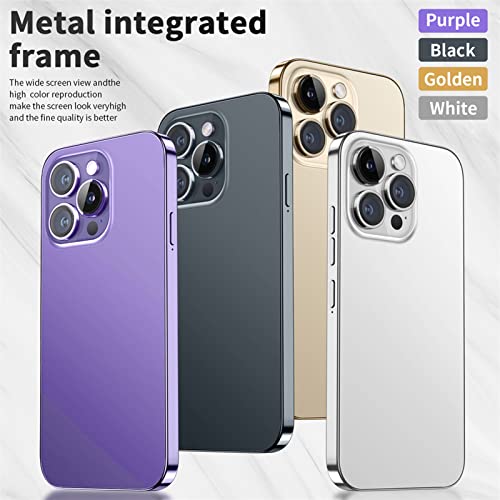 VINGVO Unlocked Smartphone, 2.4G 5G Dual Band WiFi 6.6 Inch HD Screen 7731E Quad Core 3G Dual SIM Mobile Phone for Business (Purple)