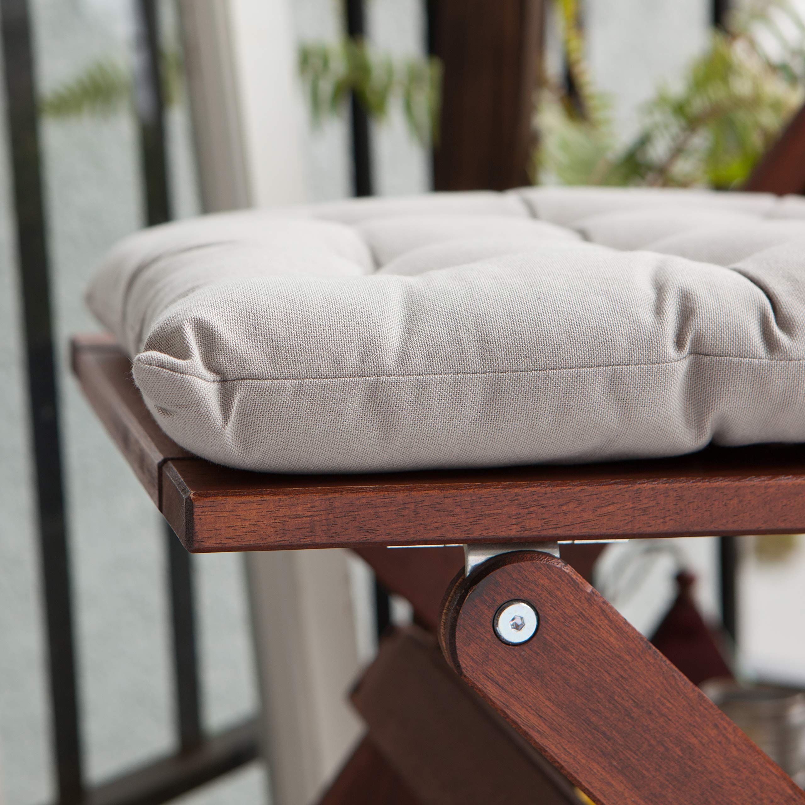 Now Designs Renew Collection Padded Chair Cushion, 1 Count (Pack of 1), Cobblestone Grey