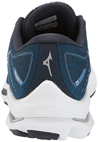 Mizuno Men's Wave Rider 25 | Neutral Support Running Shoe |Eco Friendly Materials | Imperial Blue | US 11