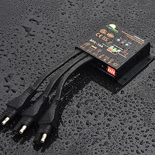 Waterproof 10A Solar Charge Controller - Intelligent12V/24V Solar Panel Battery Regulator