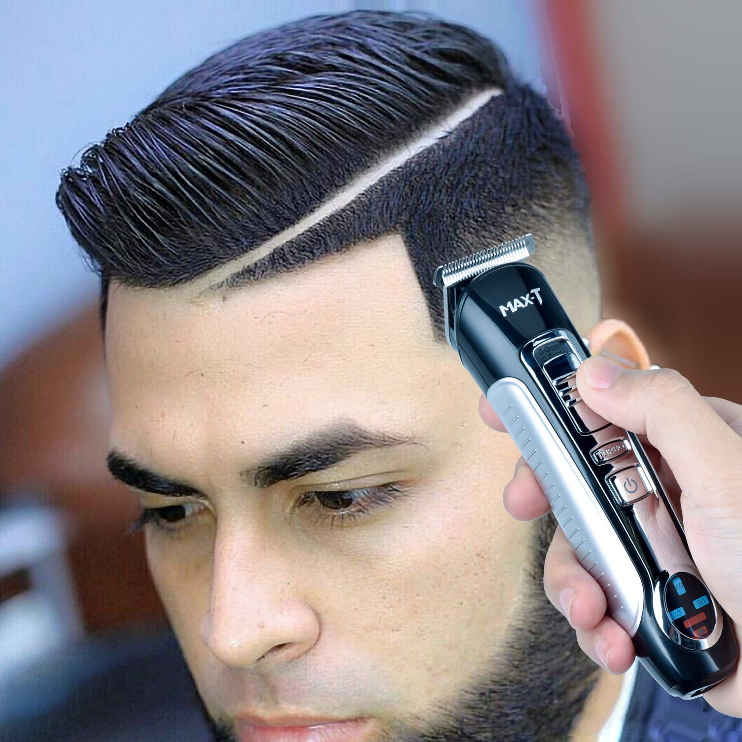 Mens Beard Trimmer, Hair Clipper Mustache Trimmer Hair Cutting Groomer Kit 3 In 1 For Men Precision Trimmer with USB Charging Base