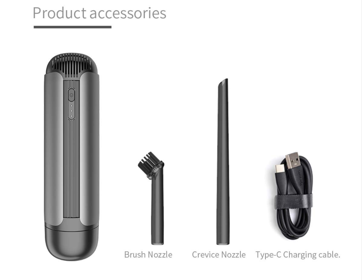 Mini Vacuum Cleaner Portable Cordless Handheld Vacuum Cleaner Car Vacuum Cleaner 5200 PA Powerful Suction Rechargeable for Home and Car Cleaning
