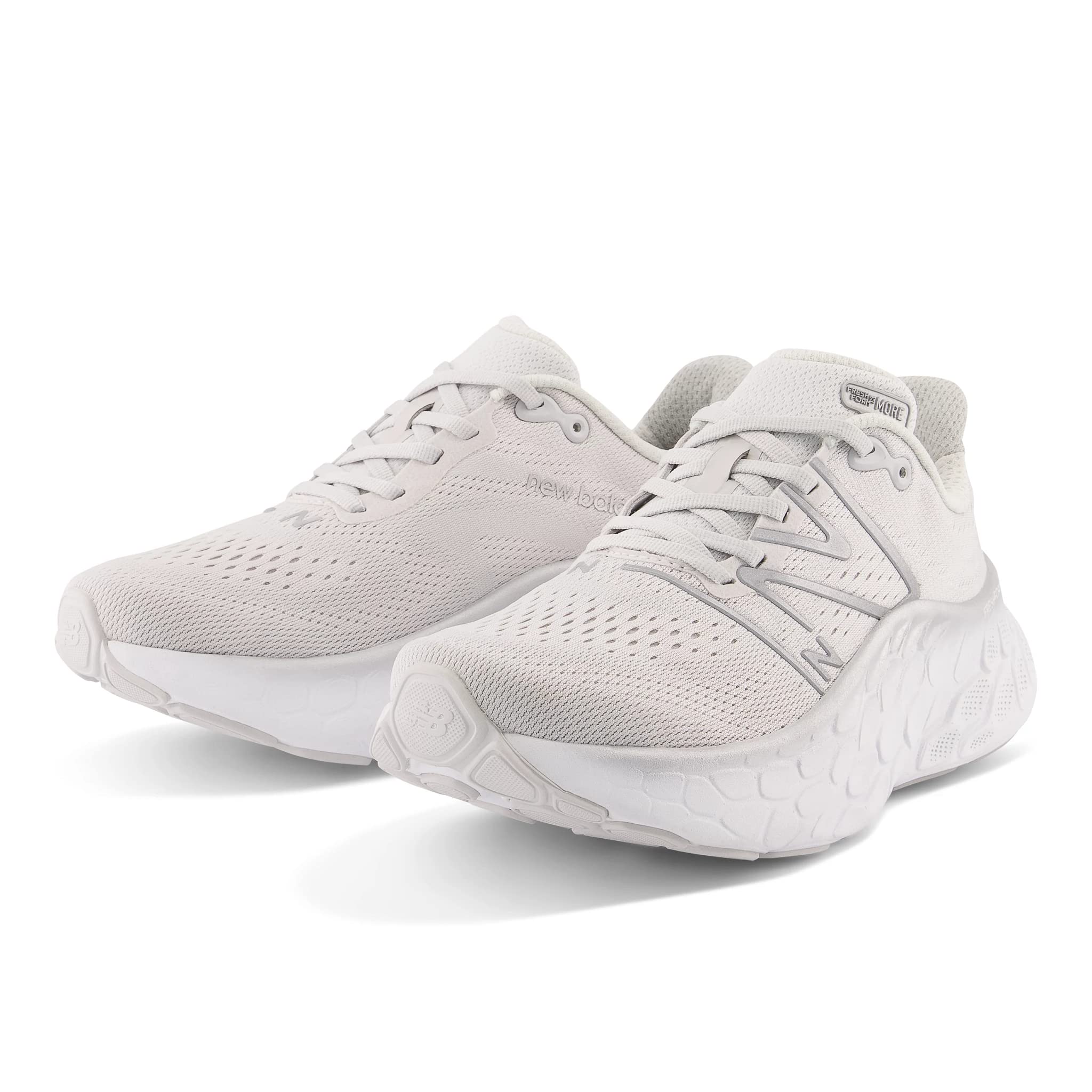 New Balance Women's Fresh Foam X More V4 Running Shoe, Summer Fog/Rain Cloud, 8.5