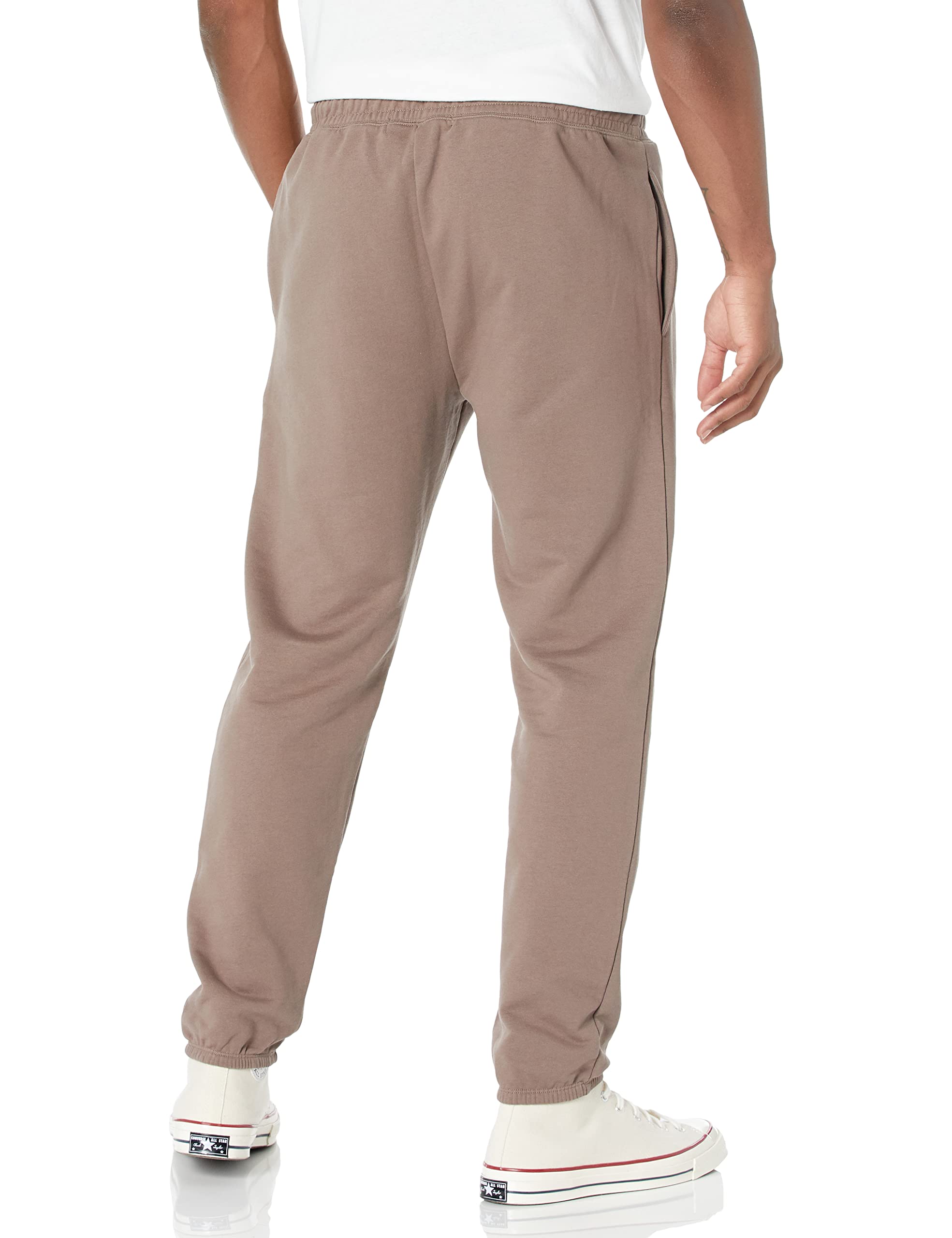 Spalding Mens Fundamental French Terry Jogger, Iron, Small
