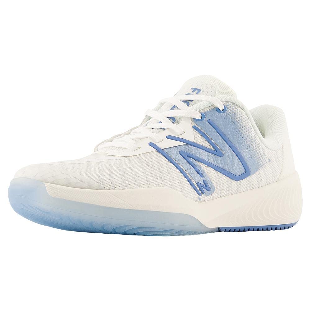 New Balance Women's FuelCell 996 V5 Hard Court Tennis Shoe, White/Navy/Hi-Lite, 8
