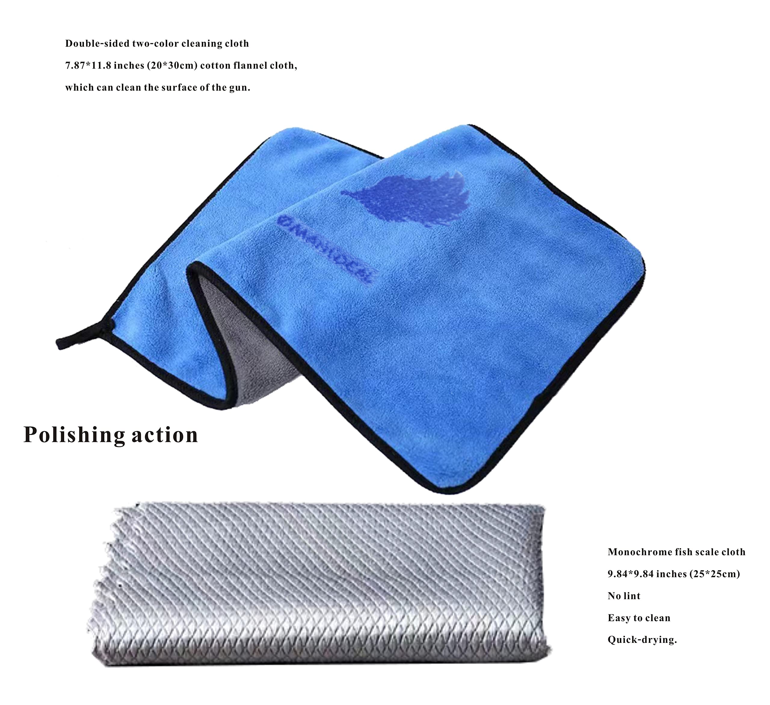 Romanideal Practical Entry-Level Gun Cleaning Kits Include Cleaning Mat with Removal Instructions and Gun Brushes Cleaning Picks Cleaning Patches 6 Inch Cotton Swabs Etc. 14 Pieces (for Beretta 92)