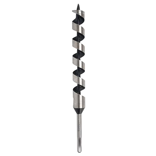 SOMADA 1-Inch x 12-Inch Auger Drill Bit for Wood, Hex Shank 3/8-Inch, Ship Auger Long Drill Bit for Soft and Hard Wood, Plastic, Drywall and Composite Materials