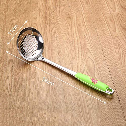 LMMDP 1 Set 6pc Durable Portable Stainless Steel Non-stick Ladle Food Wok Spatula Spoon Kitchen Tools Cooking Utensil Cookware Espatula