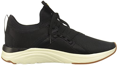 PUMA womens 19486201 Running Shoe, Puma Black-puma Team Gold-marshmallow, 9 US