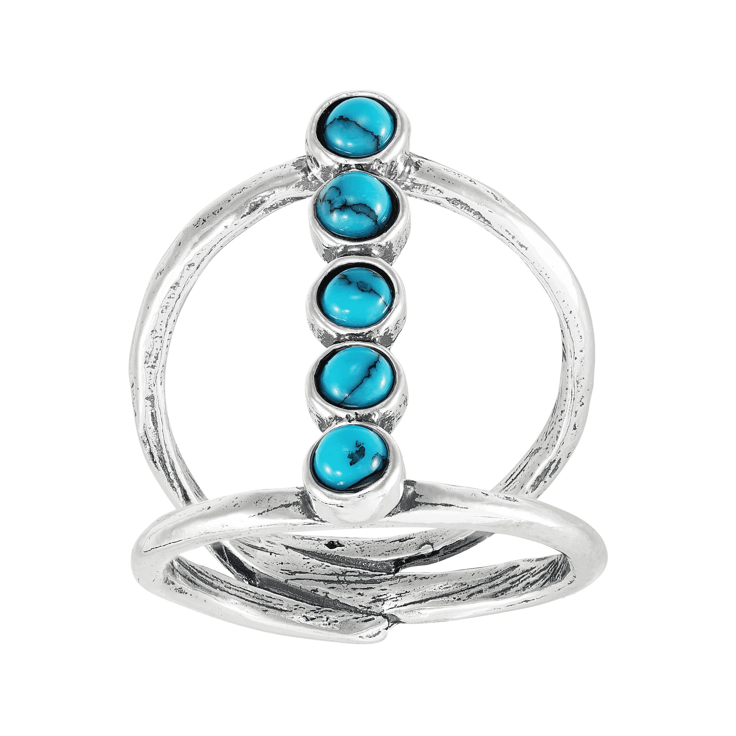 Silpada 'Hope and Fortune' Sterling Silver Turquoise Ring, Size 11, Size 11