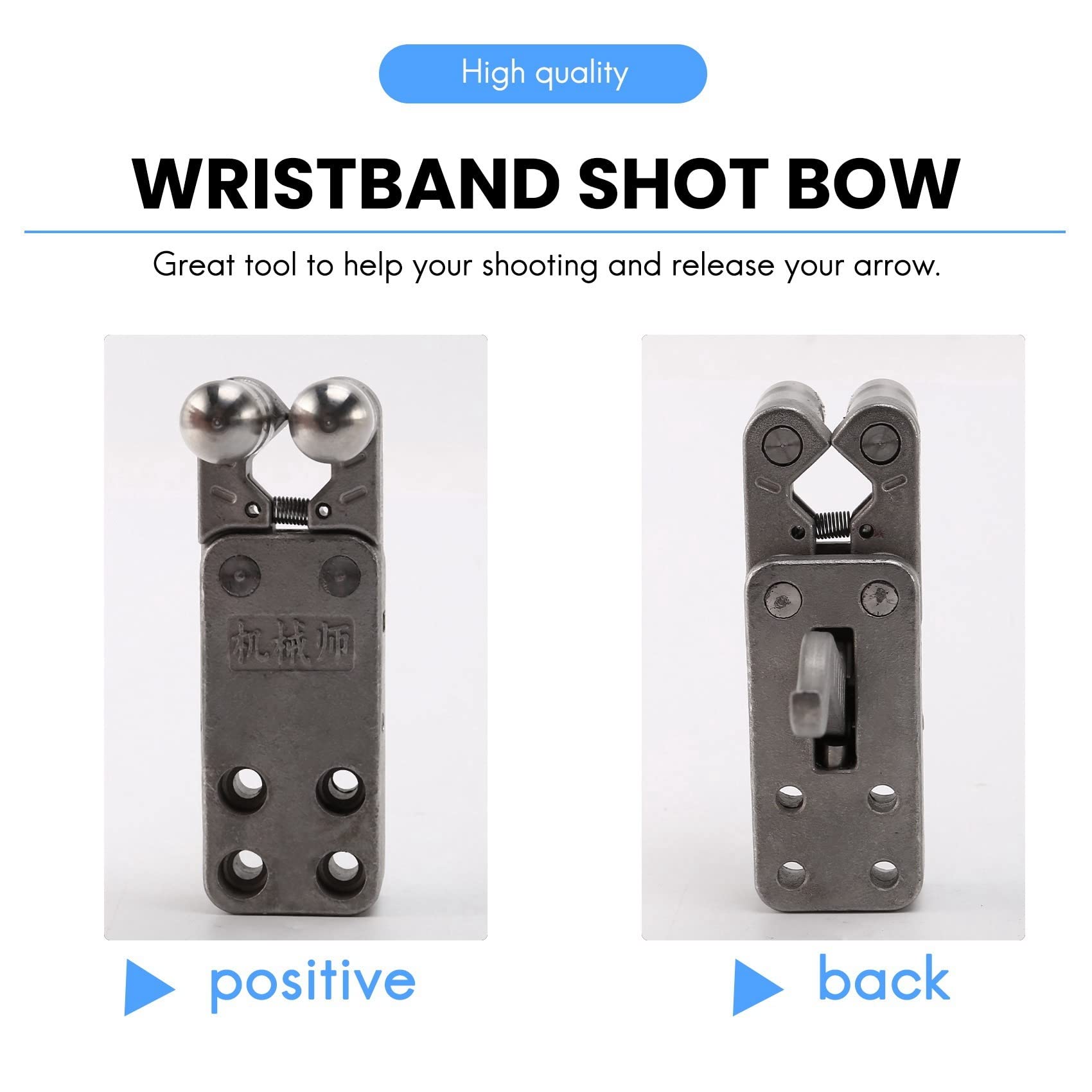 Spacesea Release Device, Stainless Steel Strong Force Catapult Trigger, DIY Accessory Catapult Trigger with 8 Screws