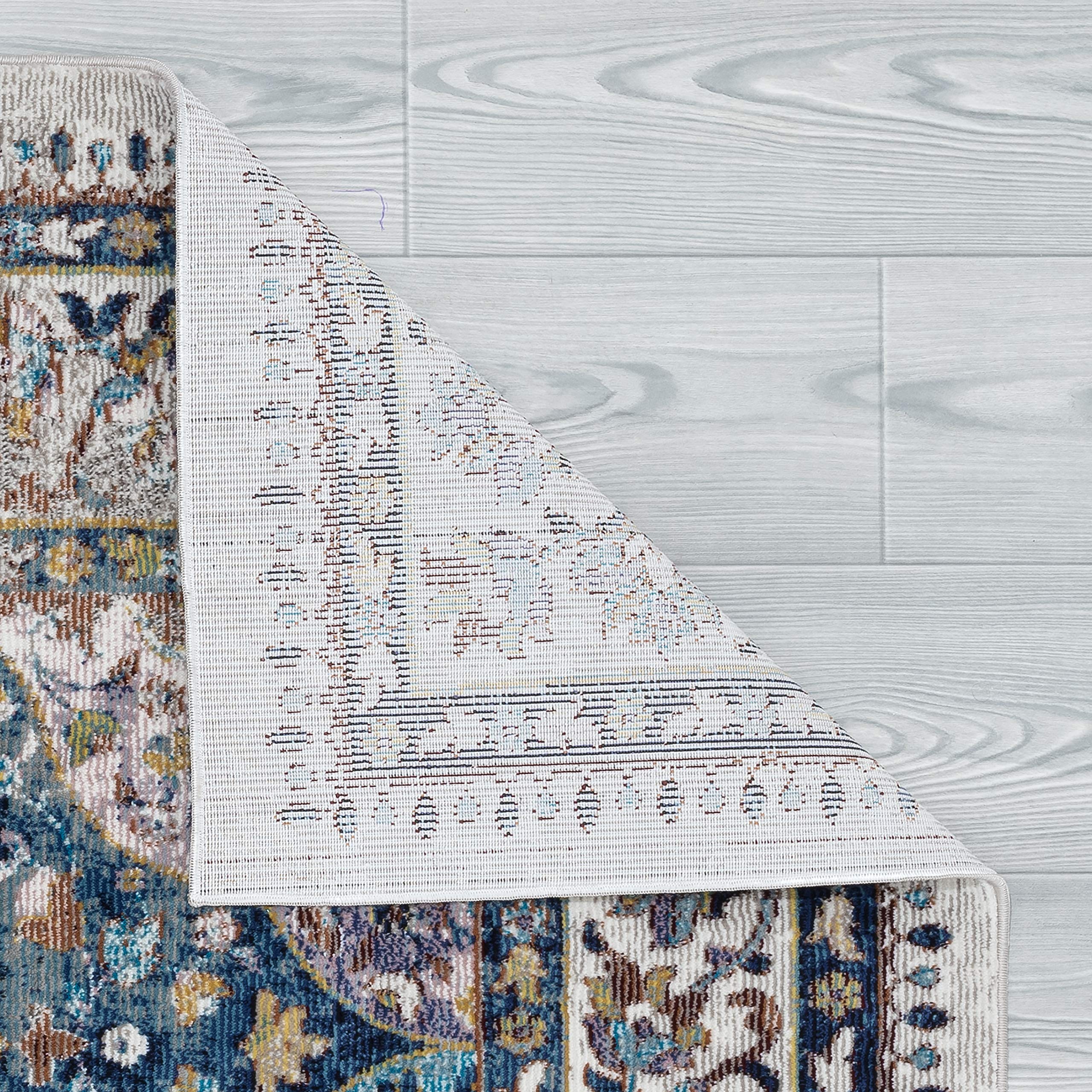 LR Home Bohemian Tabriz Area Rug, 4' x 6', Multi