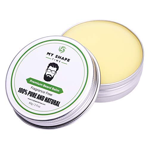 Myshape Time Beard Balm For Men Leave-in Conditioner Natural ingredients Beard & Mustache Moisturizer Balm for Men Grooming - Beard Softener Gives shine, Strength and Smooth Shape to Any Beard Style