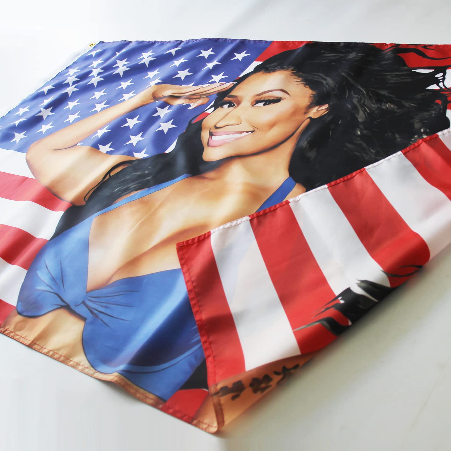 SOULBUTY Ni-c-ki American Flag 3x5 Outdoor Indoor Flag USA for Wall-Double Stitched- Polyester with Brass Grommets (3X5)